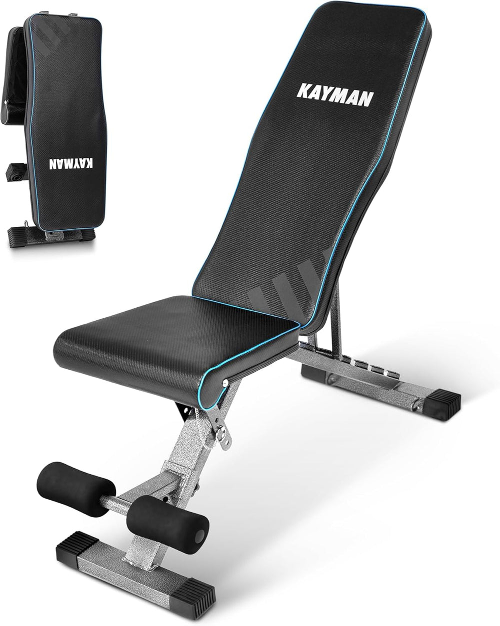 Kayman Adjustable Weight Bench - Compact Home Gym Workout Bench UK