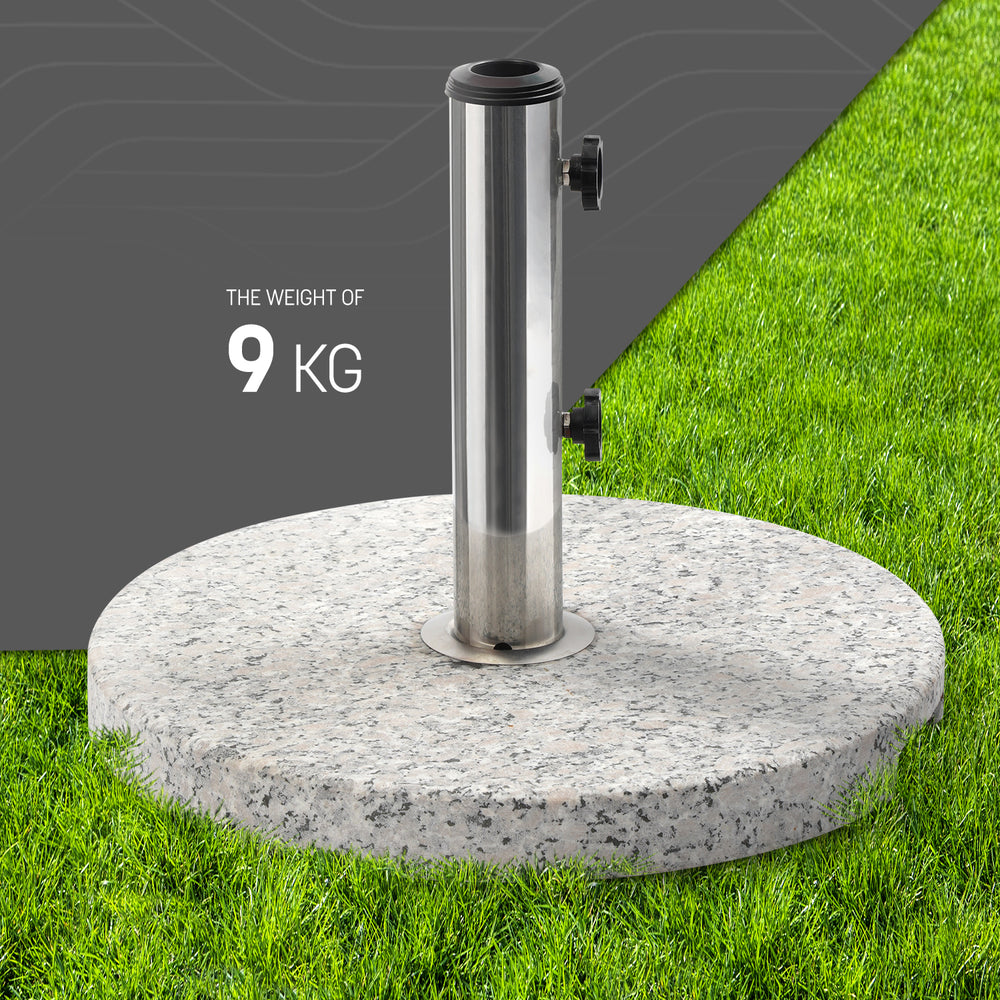 20kg Granite Parasol Base - Perfect Stand for Outdoor Umbrellas - UK