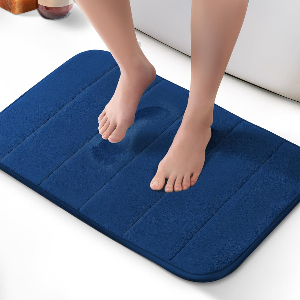 KEPLIN Ultra-Soft Memory Foam Bath Mat - Highly Absorbent, Non-Slip, M